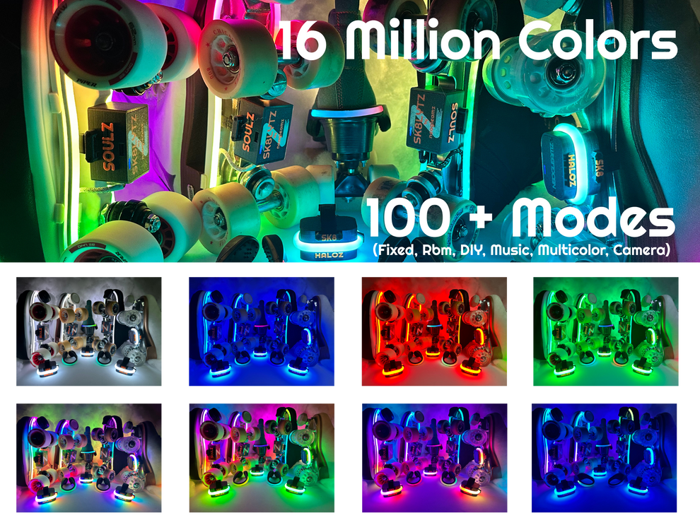 Sk8Lytz SOULZ - Rechargeable Roller Skate Lights - Neogleamz